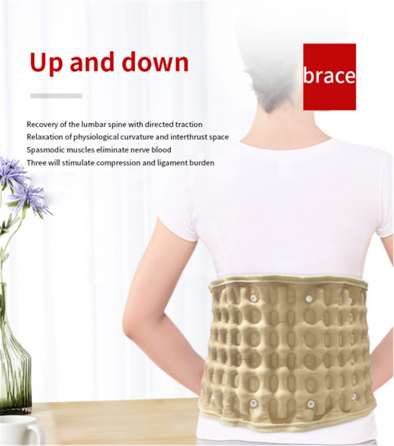 Inflatable Lumbar Support - Adjustable Back Relief Device - Idea Household