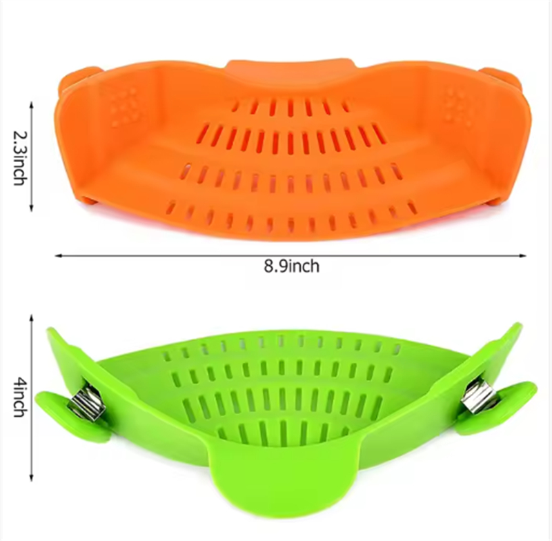Silicone Clip On Pot Strainer - Idea Household